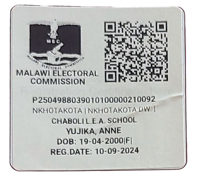 Pilot Voter Registration Statistics – Malawi Electoral Commission